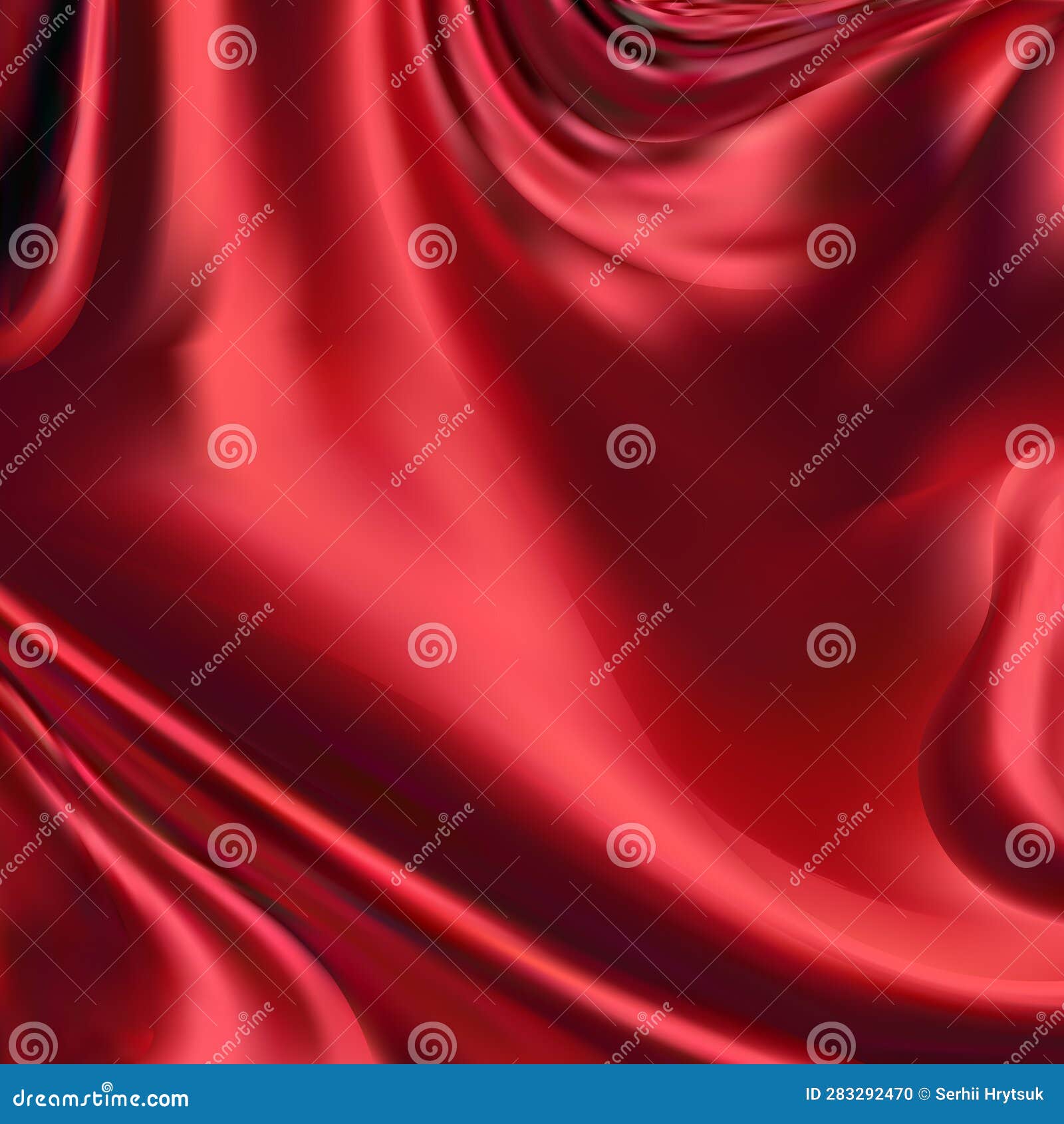 Red Fabric Texture Background, Red Fabric Crumpled Background, Close Up ...