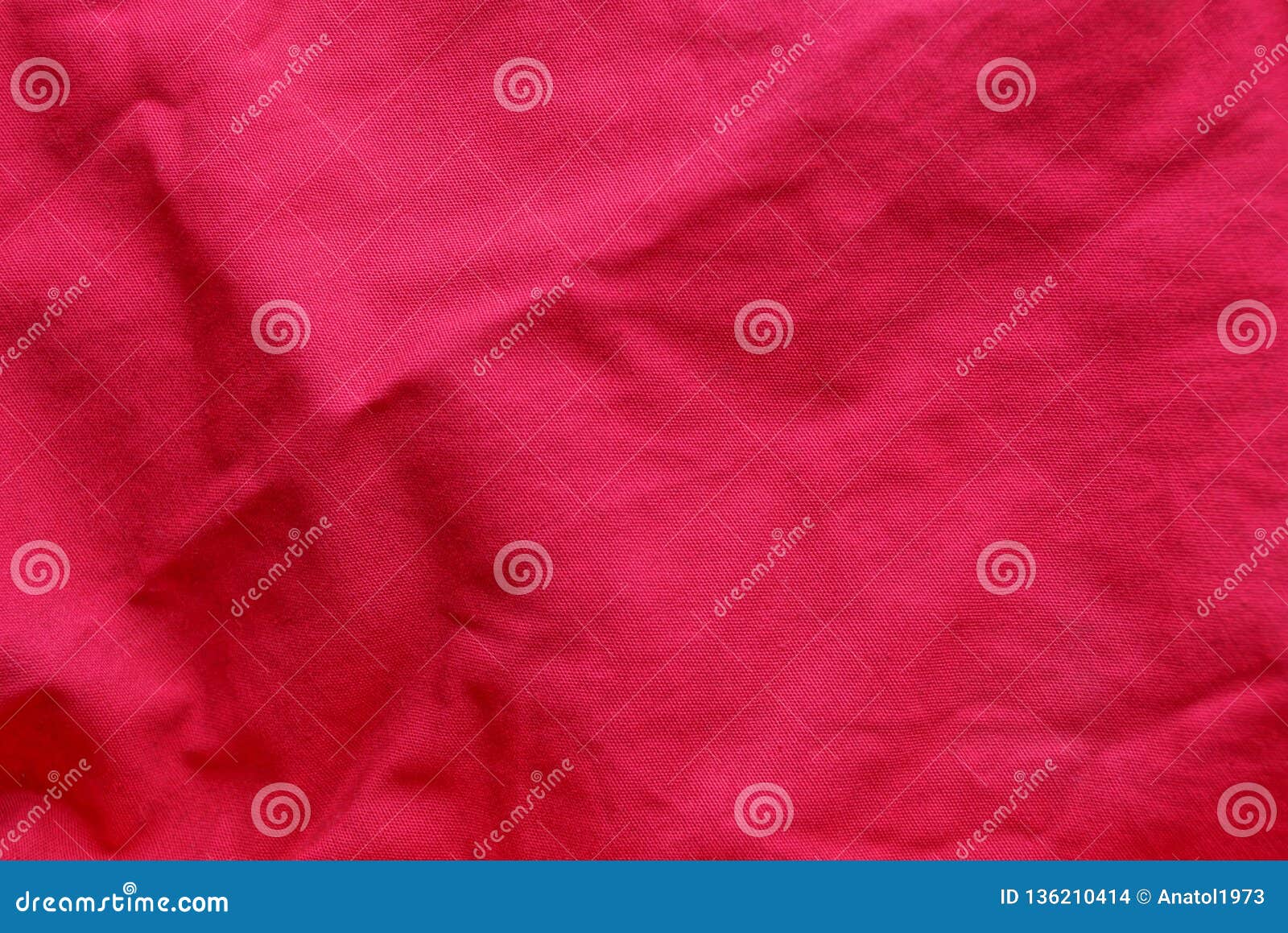 Red Fabric Texture from a Crumpled Piece of Cloth Stock Photo - Image ...