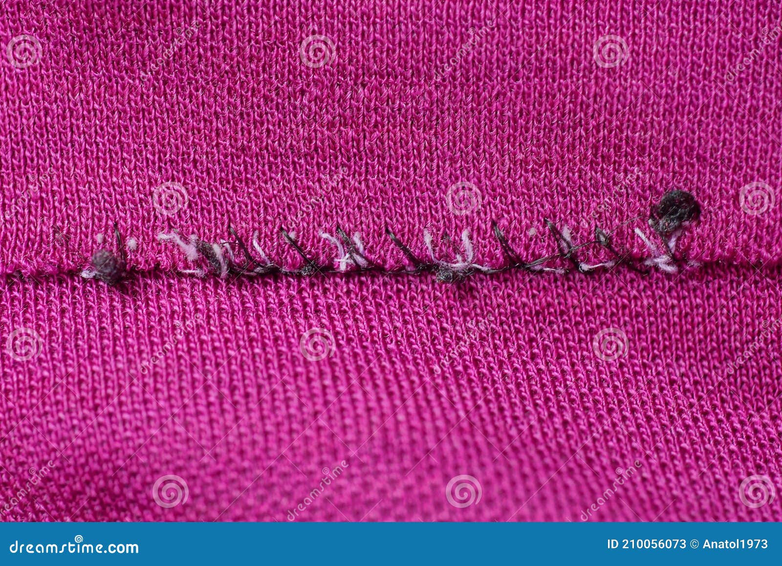 Red Fabric Texture with a Seam Stock Image - Image of detail, cloth ...