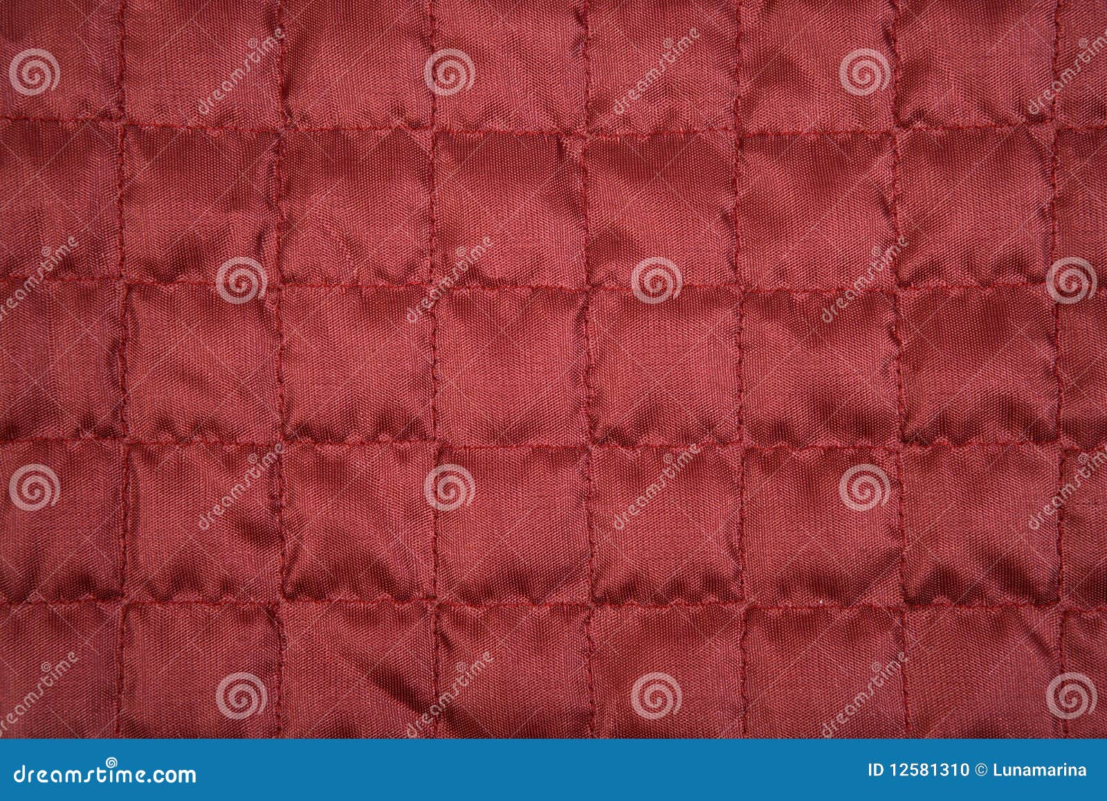 Red Fabric Texture With Sewing Square Pattern Stock Photo ...