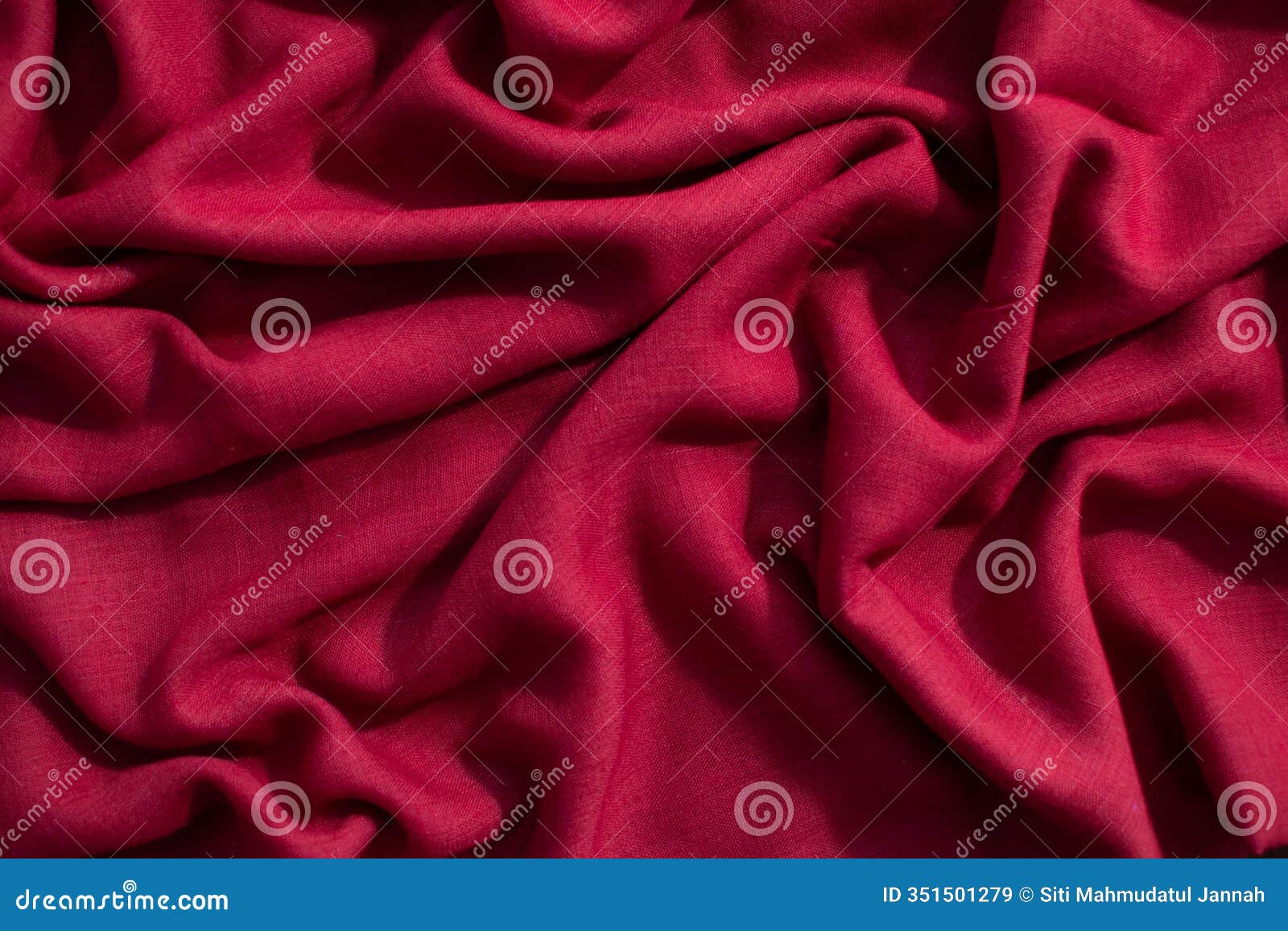 Red Fabric Wavy Crumpled Texture Background. Stock Image - Image of ...