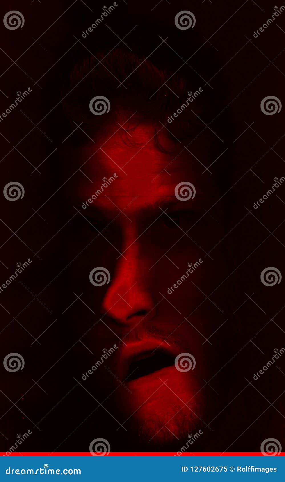 Red Face stock illustration. Illustration of halloween - 127602675
