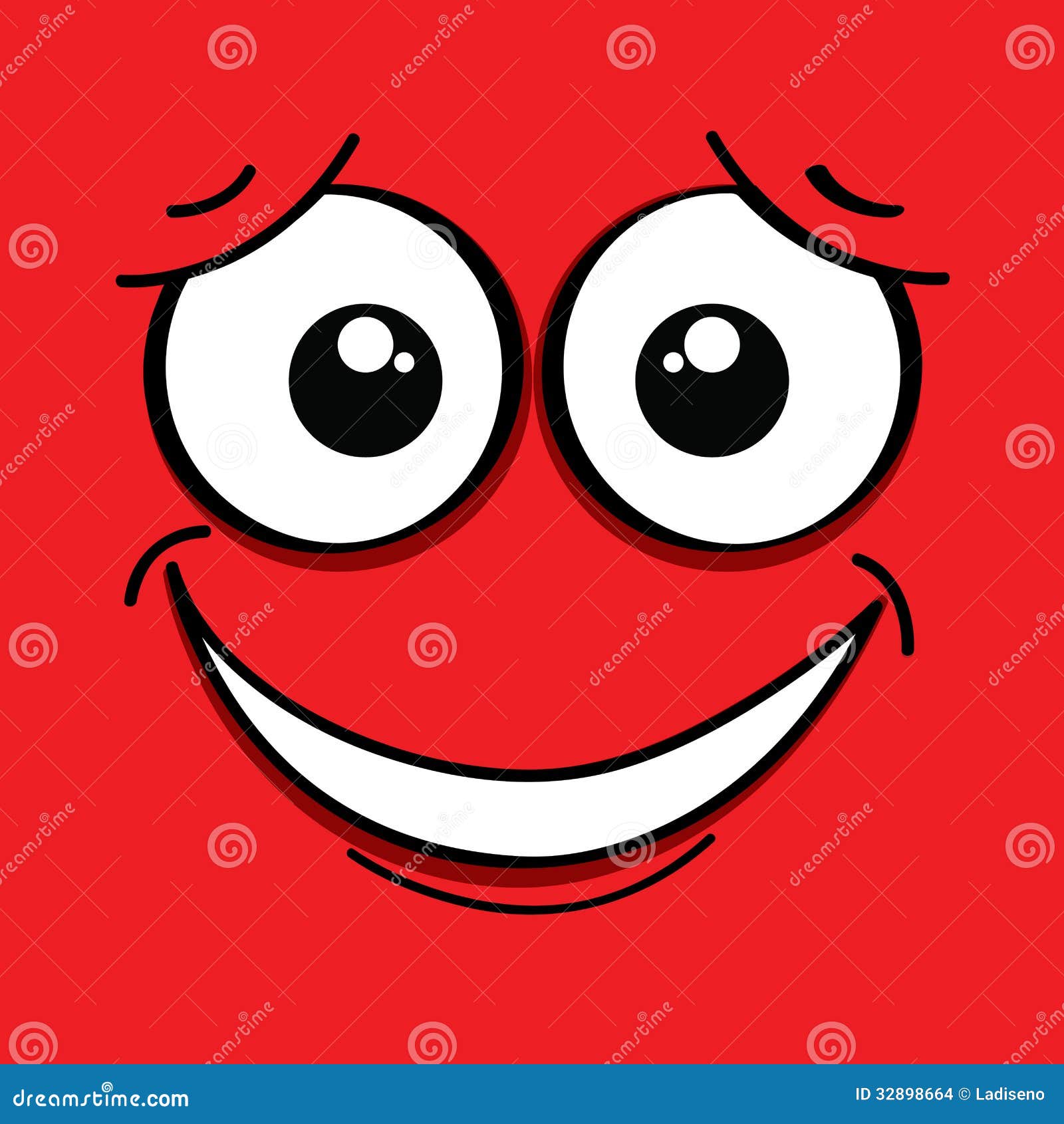 Red face stock vector. Illustration of symbol, head, sign - 32898664