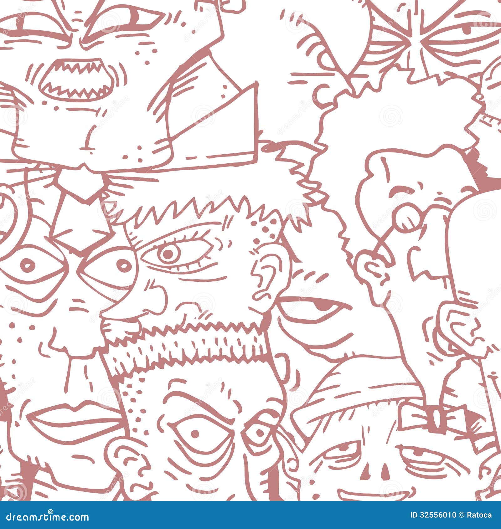 Red faces cartoon stock vector. Illustration of innovation - 32556010