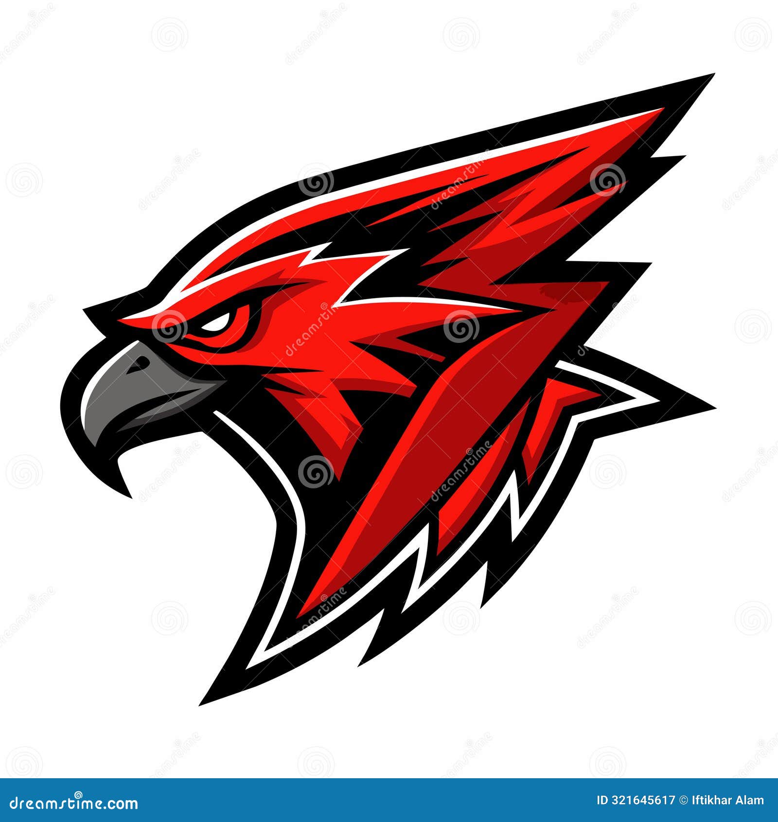 Red Falcon Logo Graphic Design, Red Falcon Logo, Dynamic Vector Graphic ...