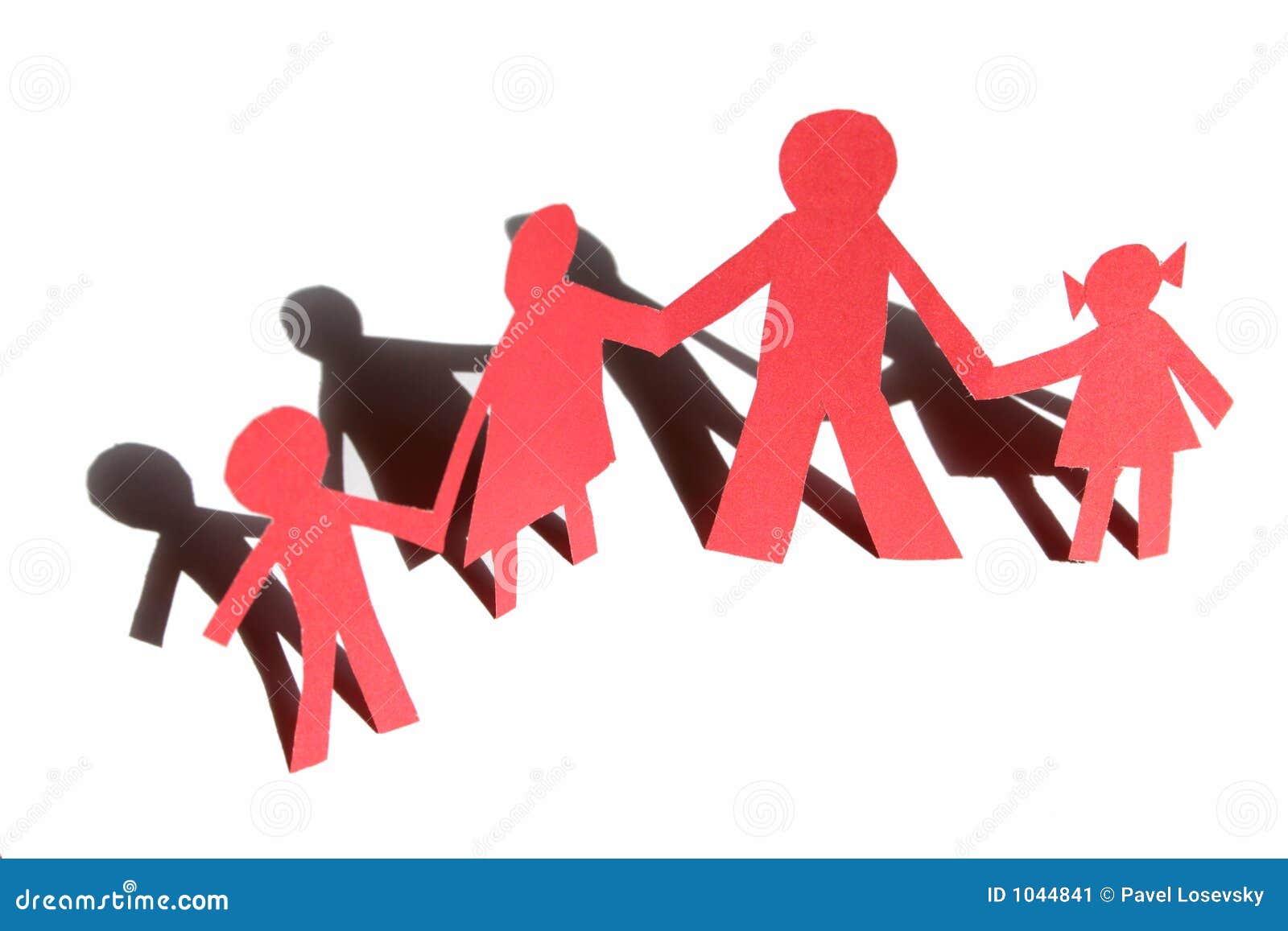 Red family stock image. Image of papa, origami, blue, joining - 1044841