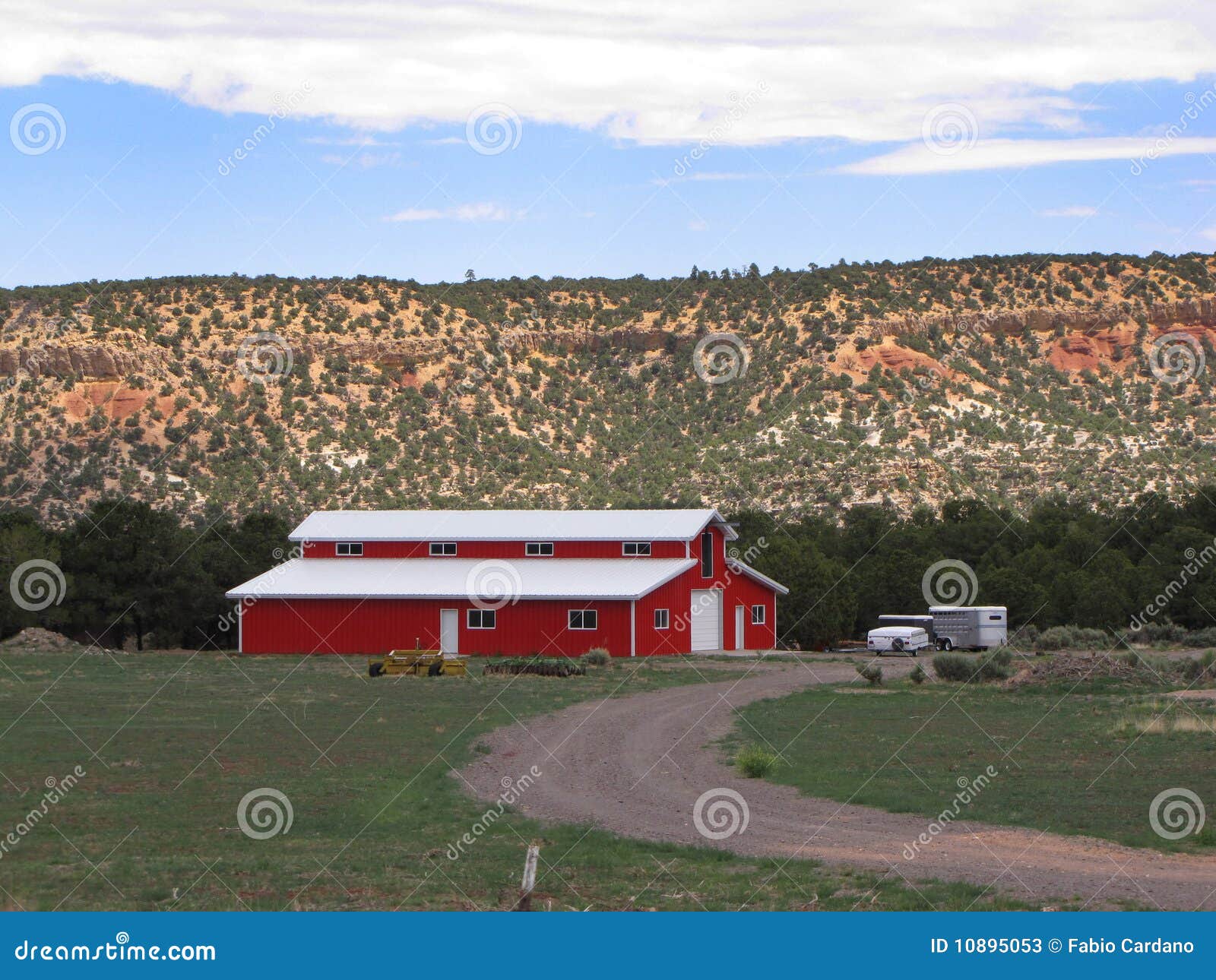 Red farm stock image. Image of scenic, farmland, farming - 10895053