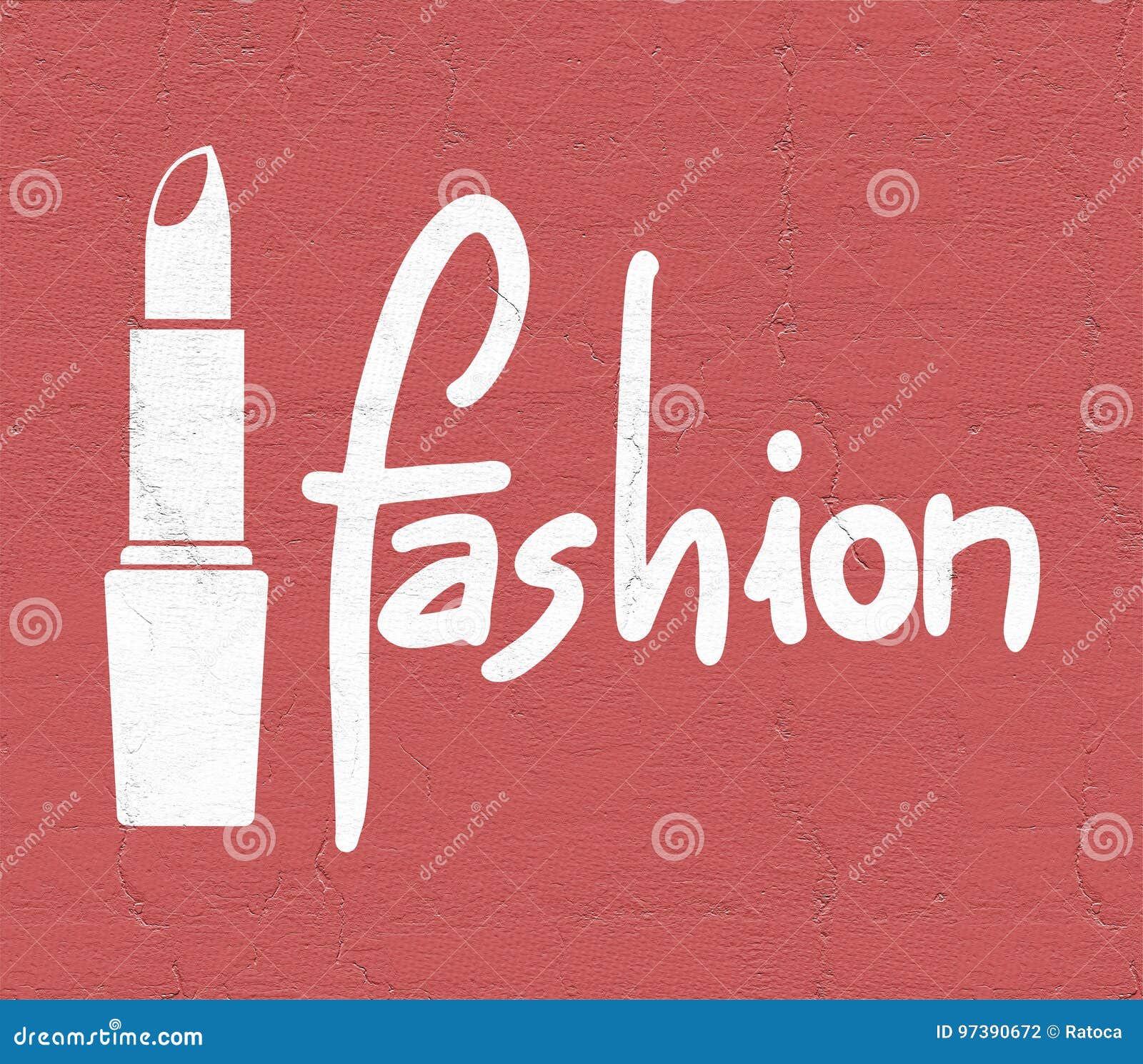 Red fashion sign stock illustration. Illustration of woman - 97390672