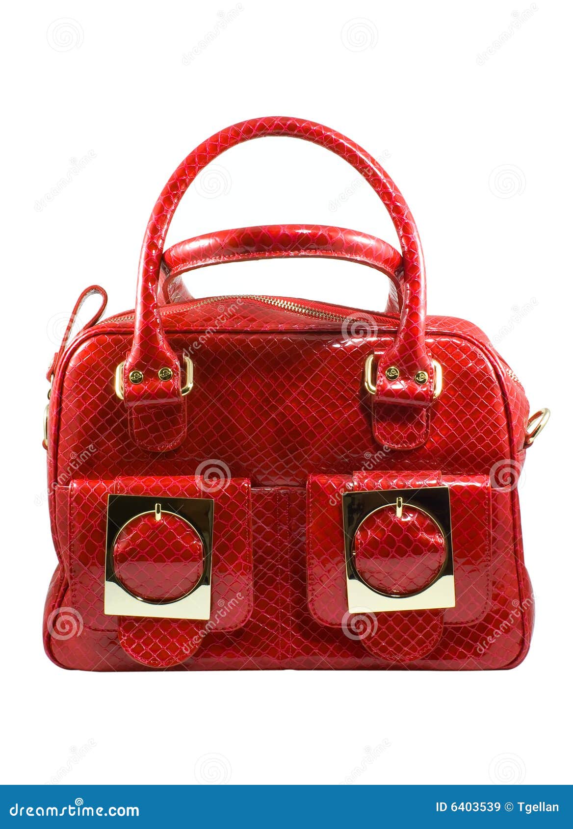 Red fashionable handbag stock image. Image of design, personal - 6403539