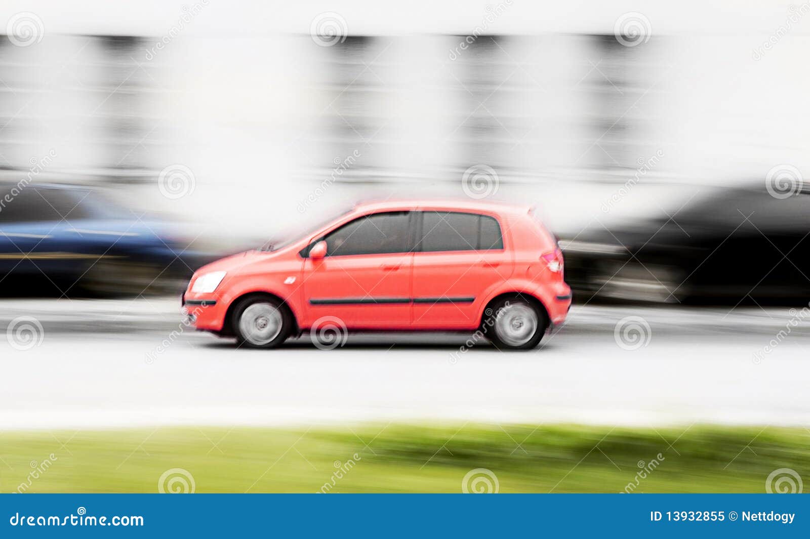 Red fast car stock image. Image of luxury, beauty, detail - 13932855