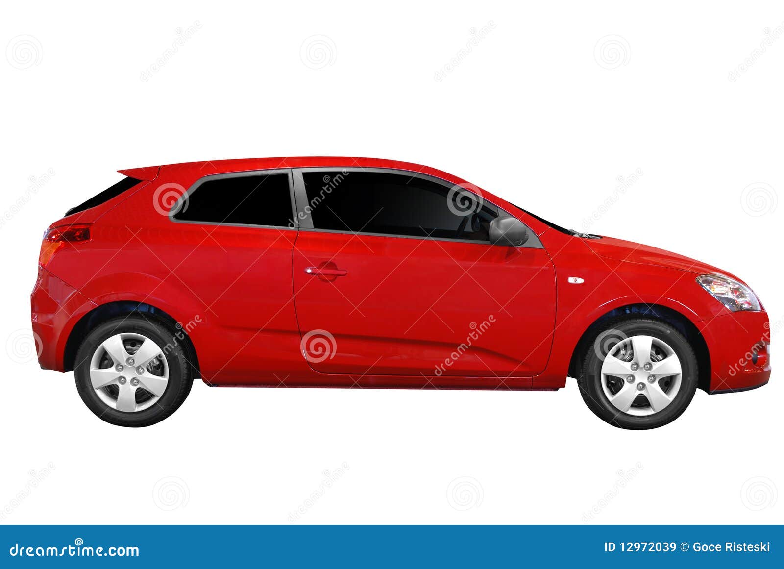 Red fast car isolated stock image. Image of expensive - 12972039