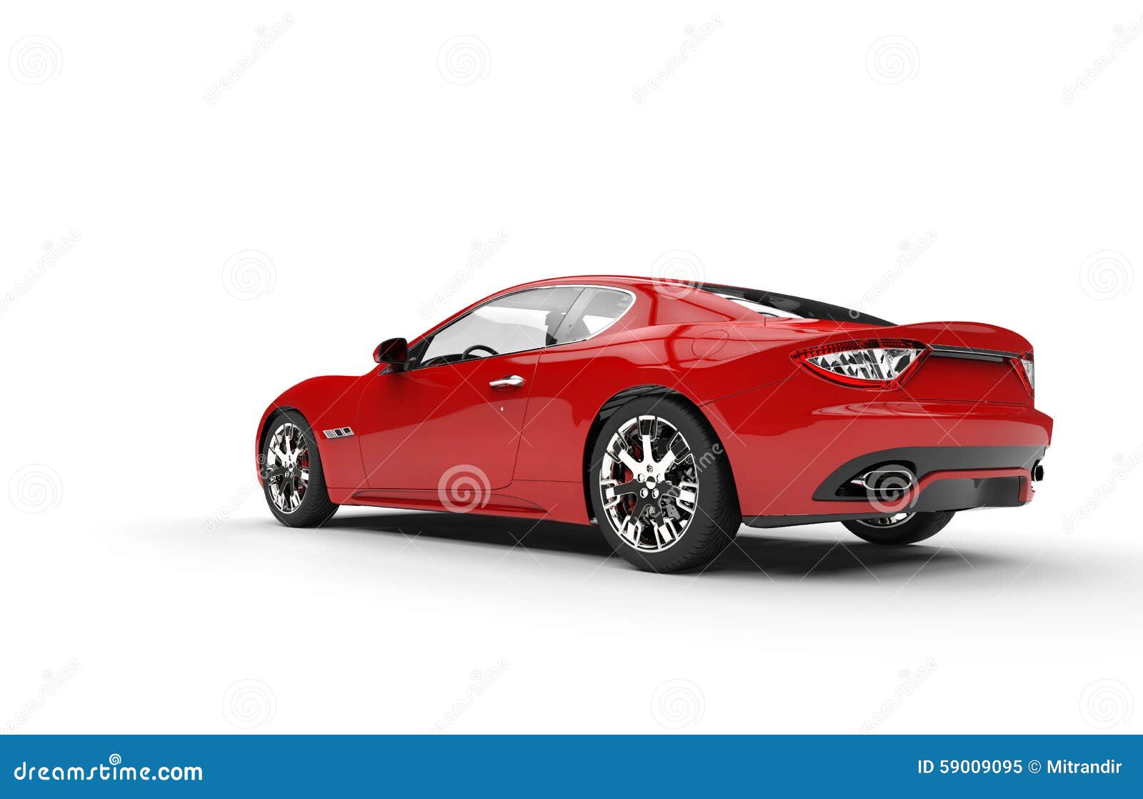 Red Fast Car - Tail View stock image. Image of race, alloy - 59009095
