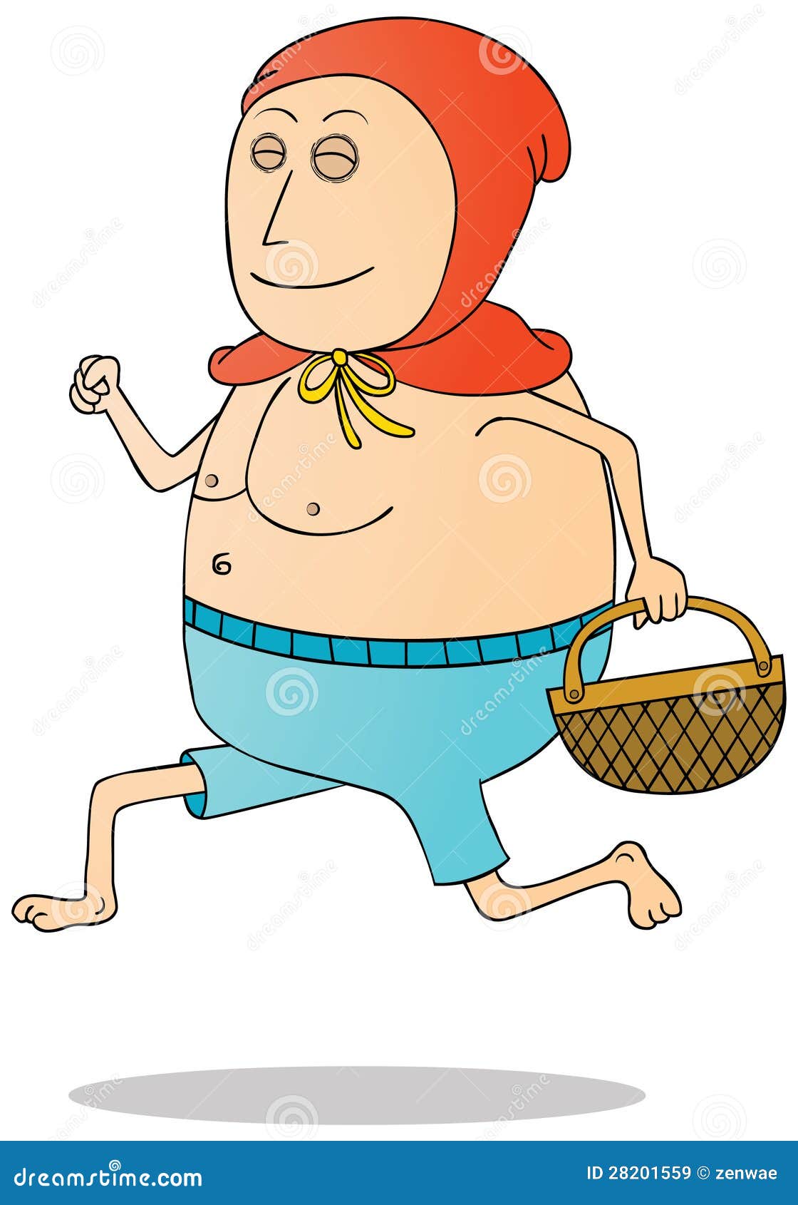 Red fat riding hood stock vector. Illustration of preschooler - 28201559