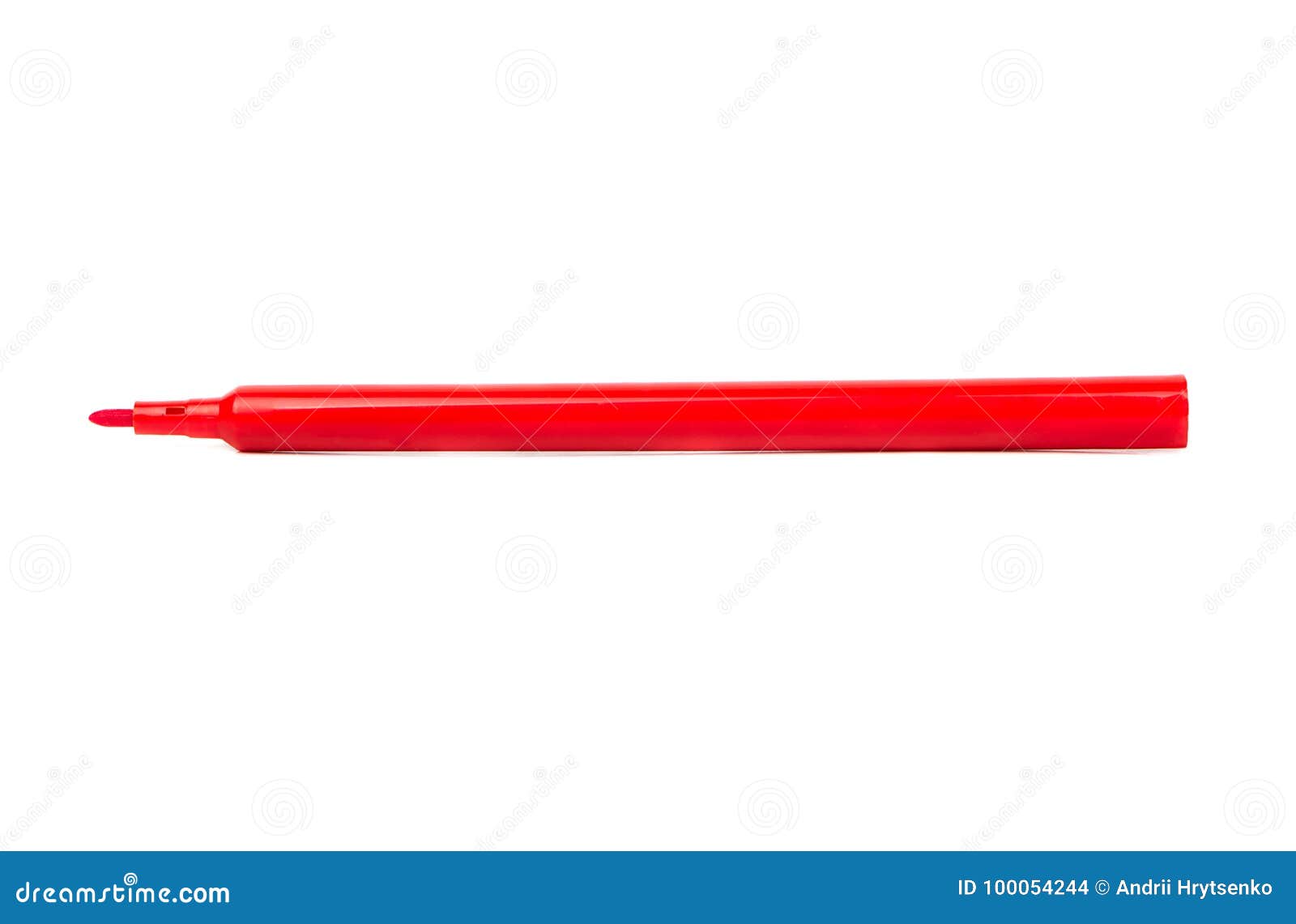 Red felt pen stock photo. Image of element, drawing - 100054244