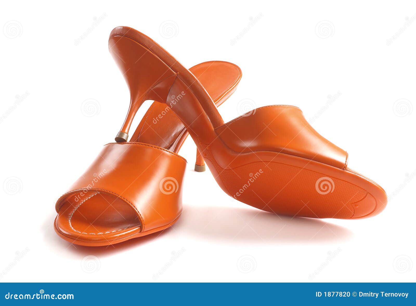 Red Female Leather shoes stock photo. Image of glamor - 1877820