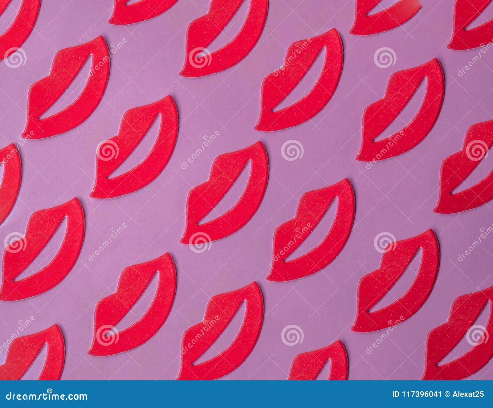 Red female lips pattern stock image. Image of romance - 117396041