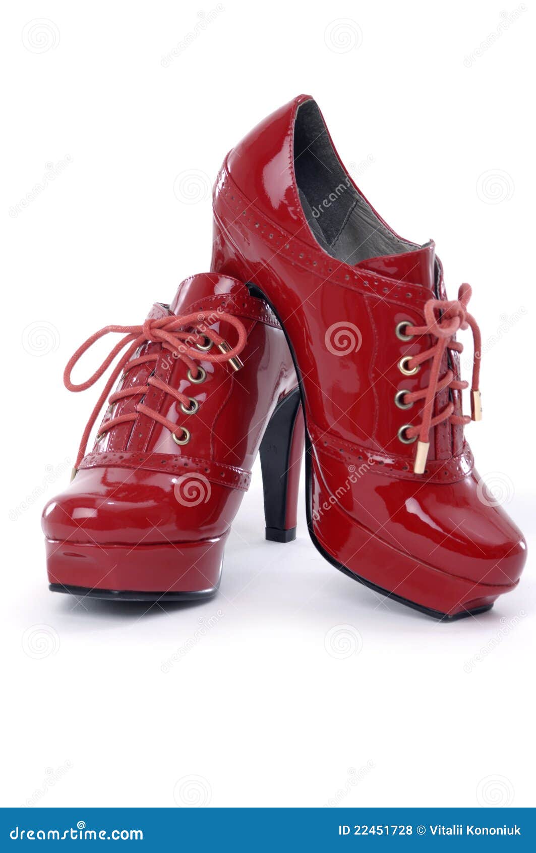 Red female shoes stock photo. Image of woman, rough, high - 22451728
