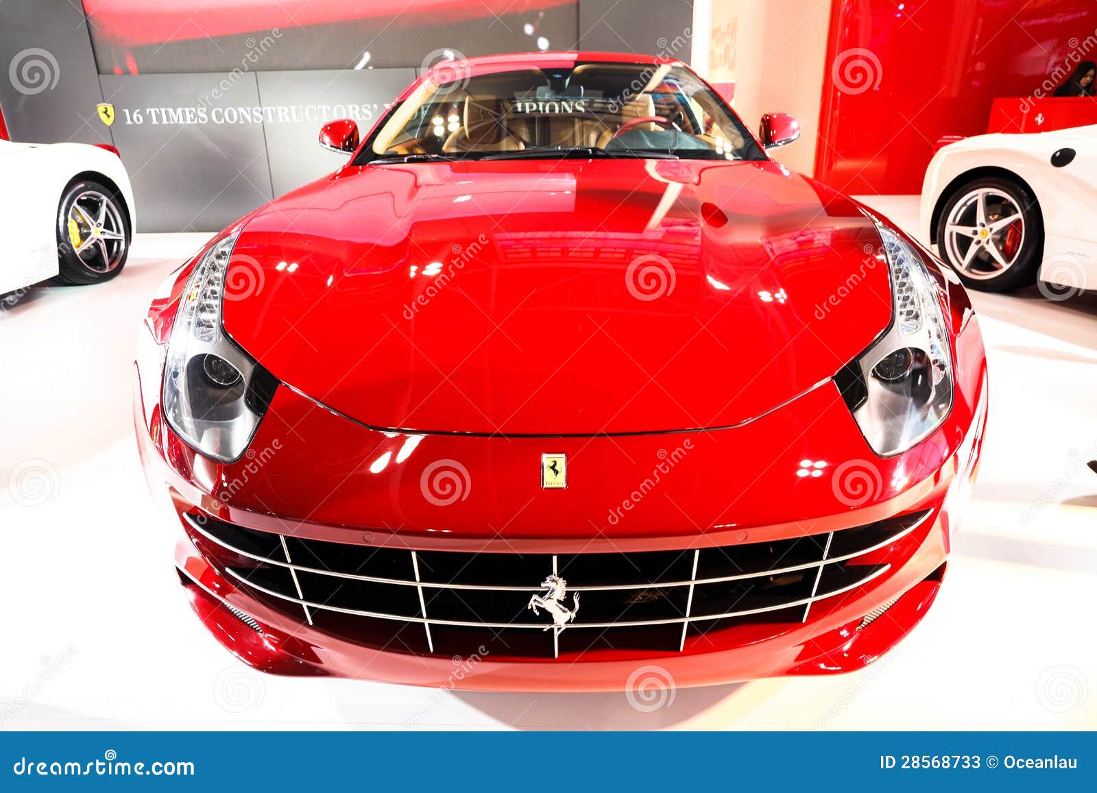 Red Ferrari FF editorial stock photo. Image of accelerator - 28568733