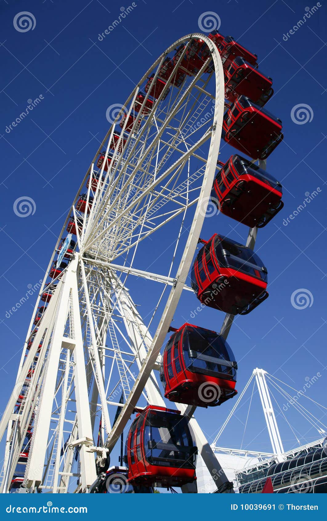 Red Ferris Wheel stock image. Image of excitement, tourism - 10039691