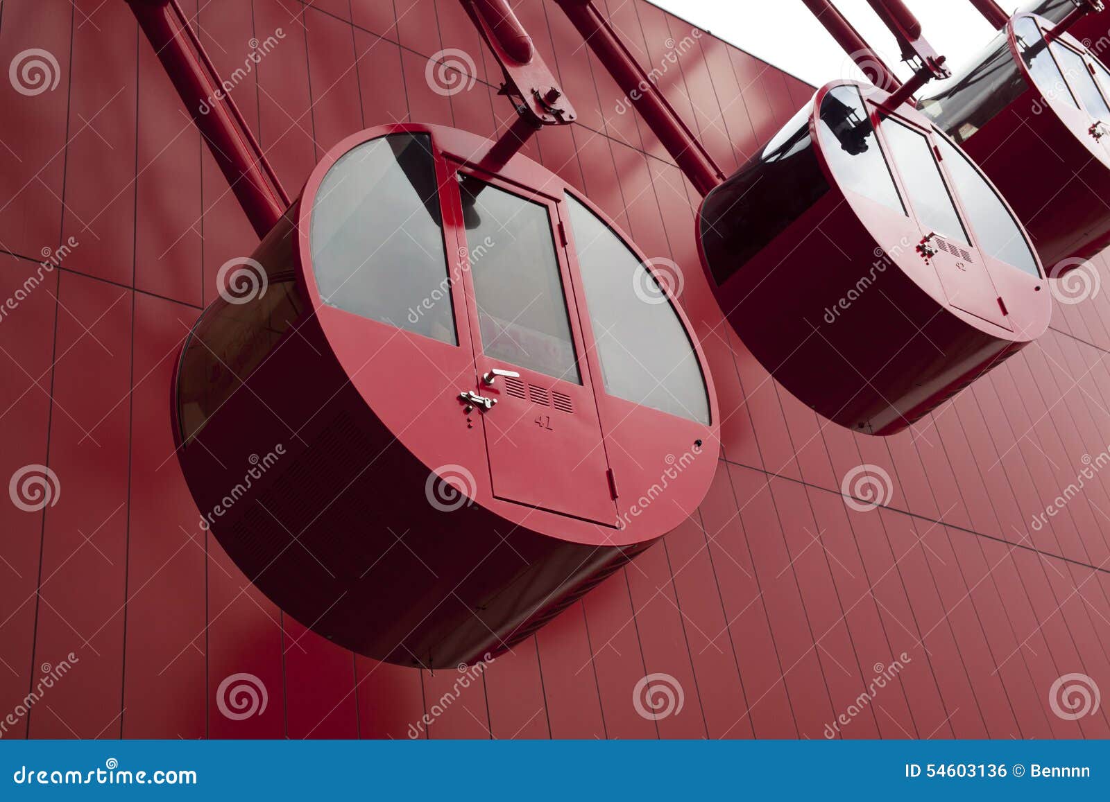 Red Ferris wheel stock photo. Image of view, famous, home - 54603136