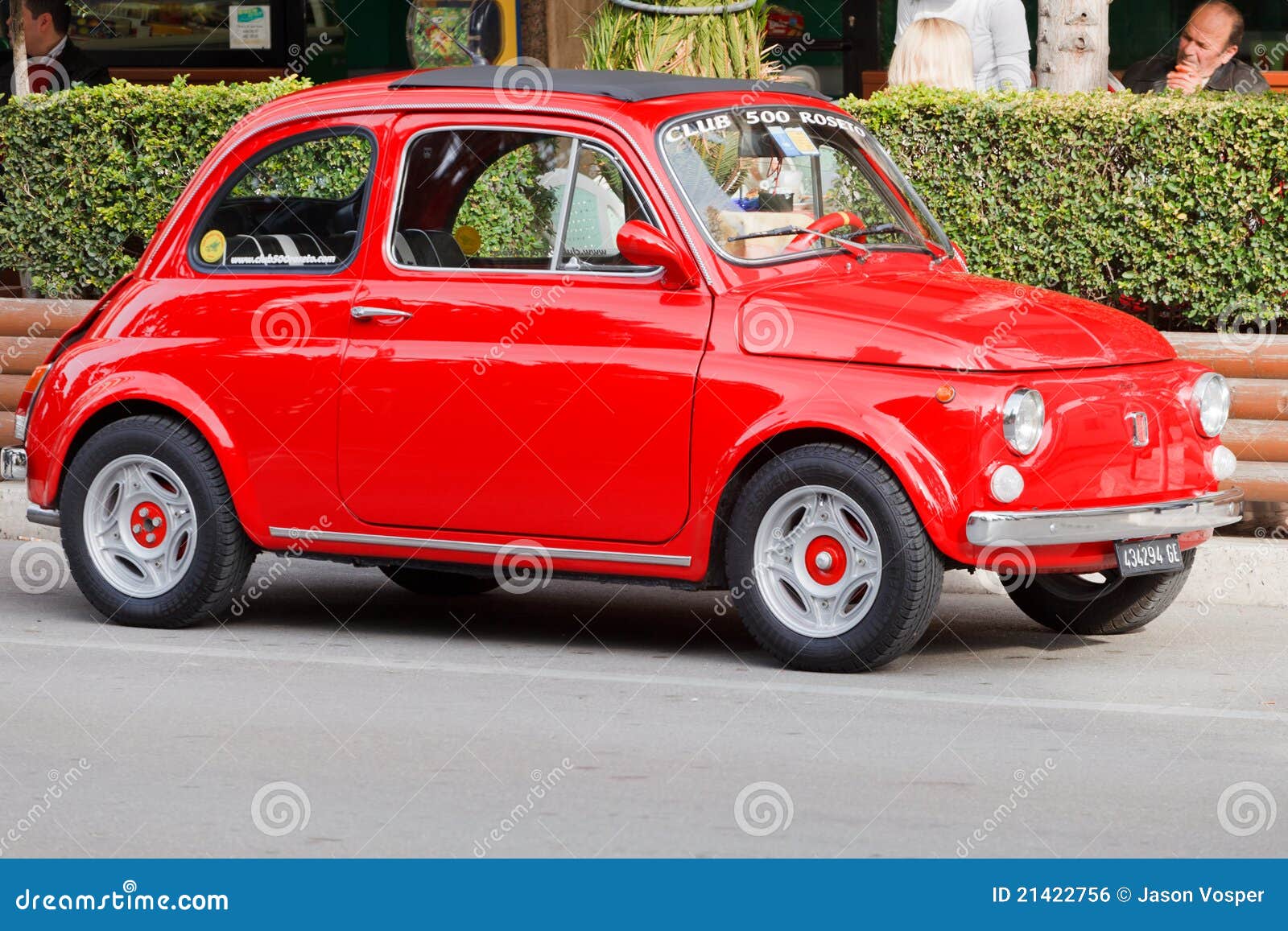 Red Fiat 500 editorial photo. Image of transportation - 21422756