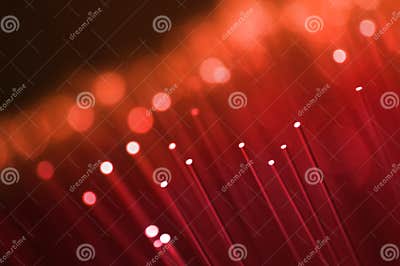 Red Fiber Optic Background. Stock Image - Image of abstract, concept ...