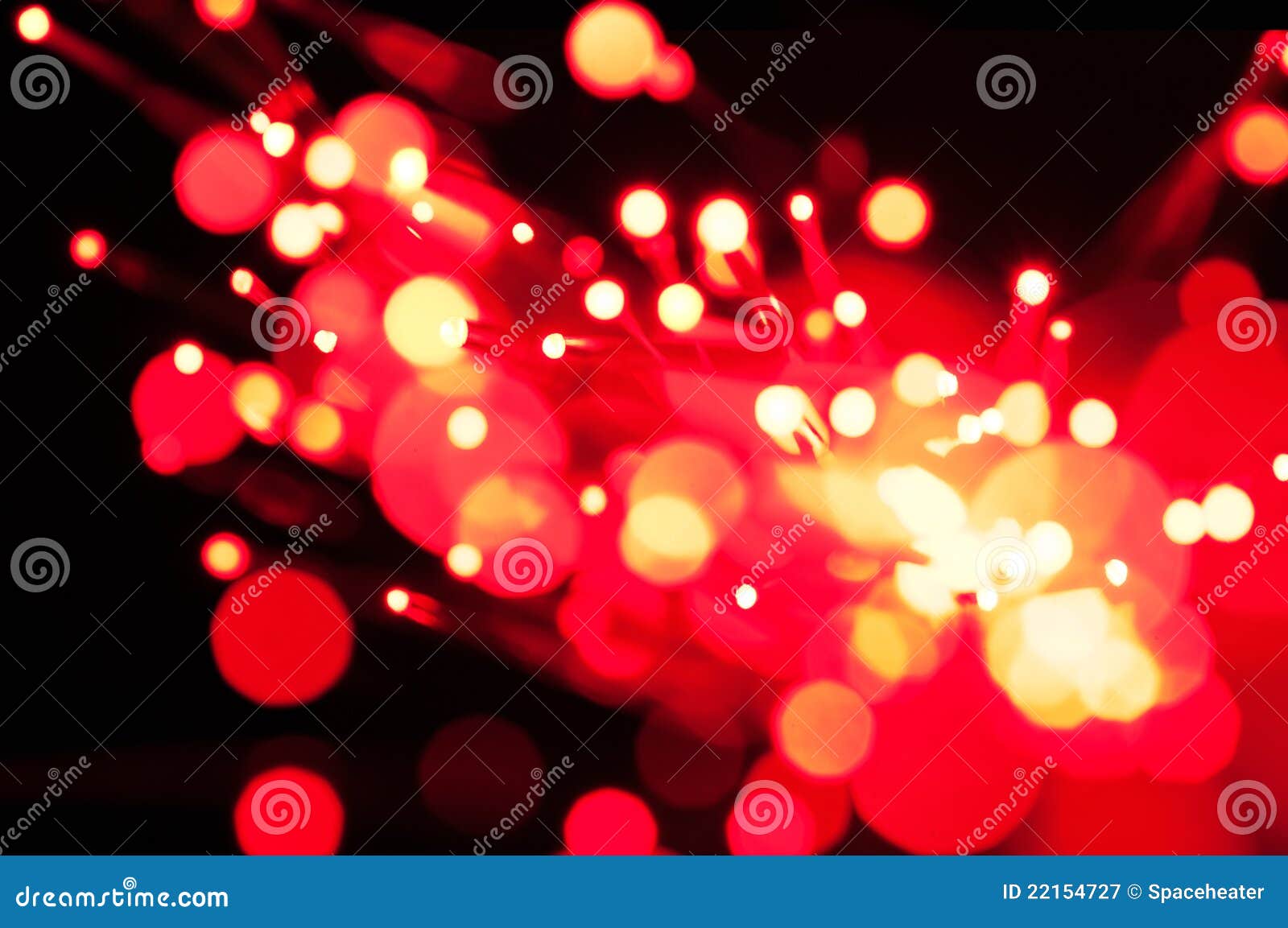 Red fiber optic lights stock image. Image of information - 22154727