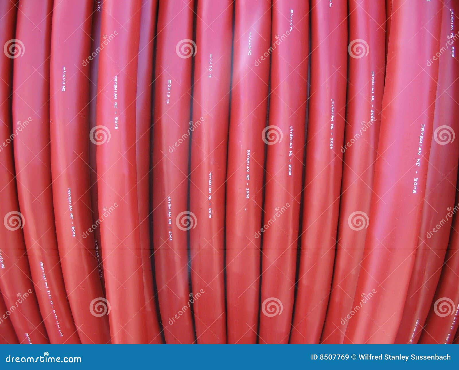 Red Fiberglass Cables stock image. Image of cable, communications - 8507769