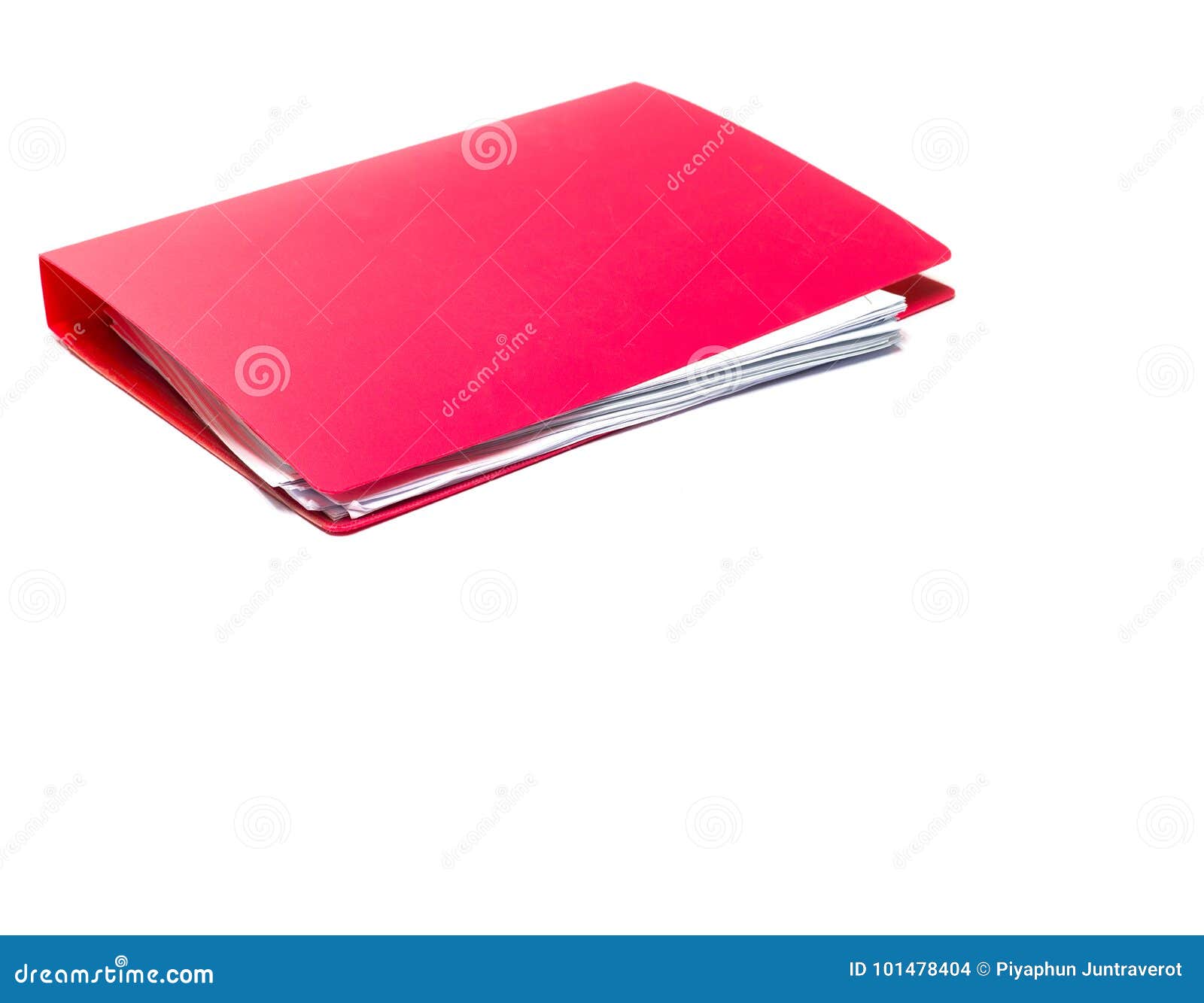 Red Files Folder.isolated Copy Space Stock Photo - Image of archives ...