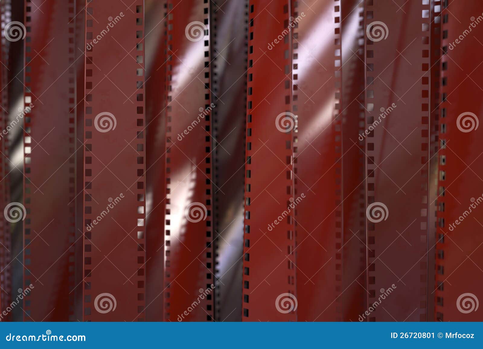 Red Film Strip Background stock illustration. Illustration of defocused ...