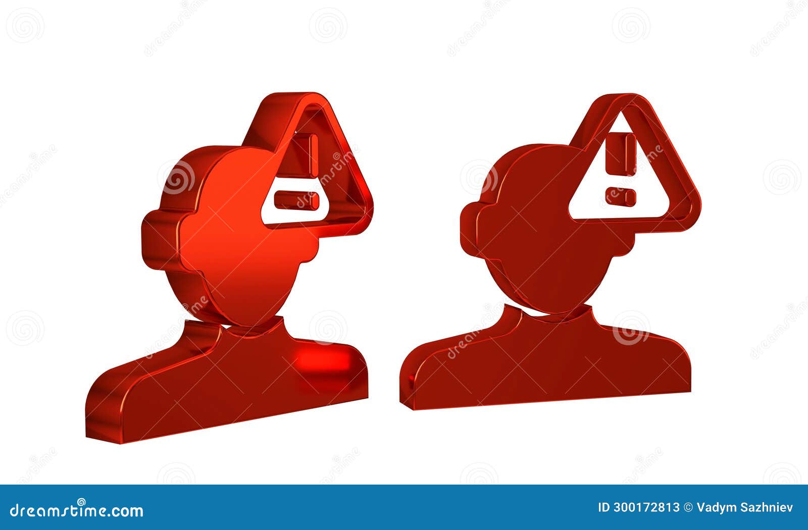 Red Finding a Problem in Psychology Icon Isolated on Transparent ...