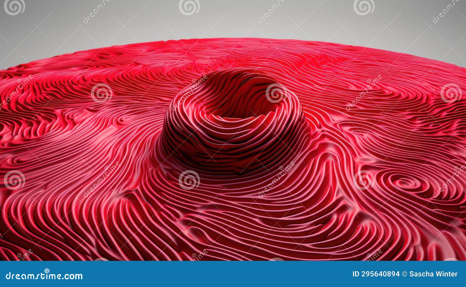 Red Fingerprint Pattern stock illustration. Illustration of mark ...
