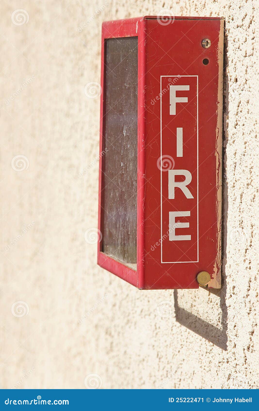Red Fire Alarm Box stock image. Image of selective, prevent - 25222471