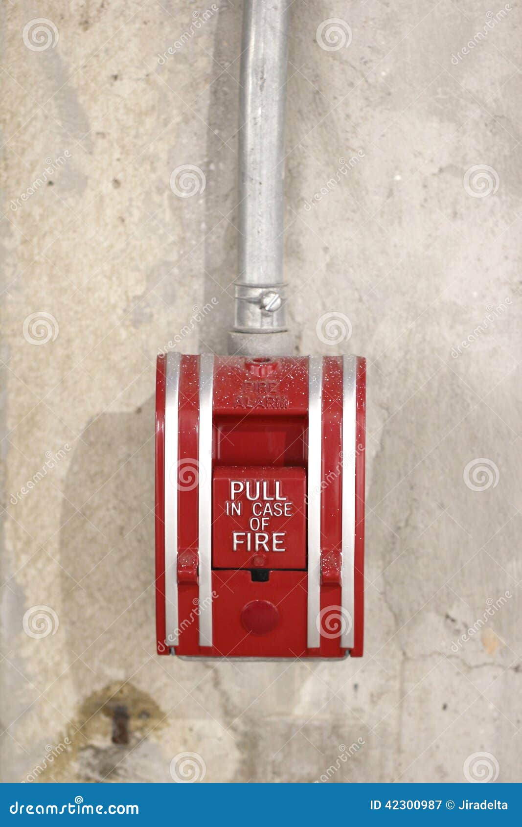 Red Fire Alarm box stock image. Image of danger, building - 42300987