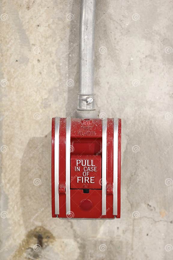 Red Fire Alarm box stock image. Image of danger, building - 42300987