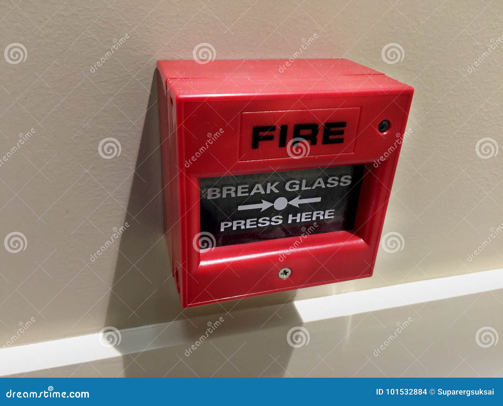 Fire Alarm Button stock photo. Image of building, control - 101532884