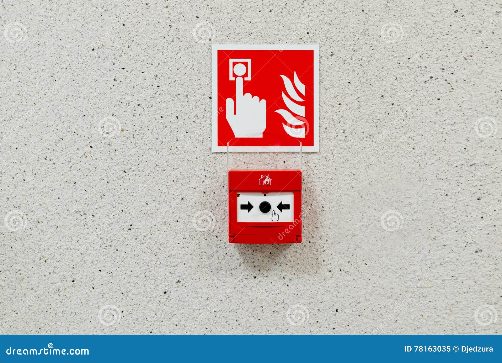 Red fire alarm button stock image. Image of emergency - 78163035
