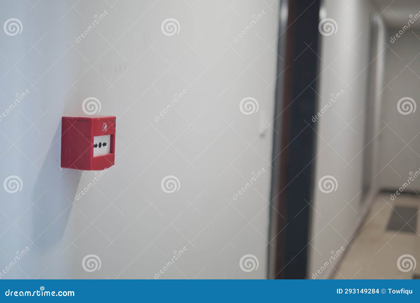 Red Fire Alarm Button on Wall , Stock Photo - Image of equipment ...