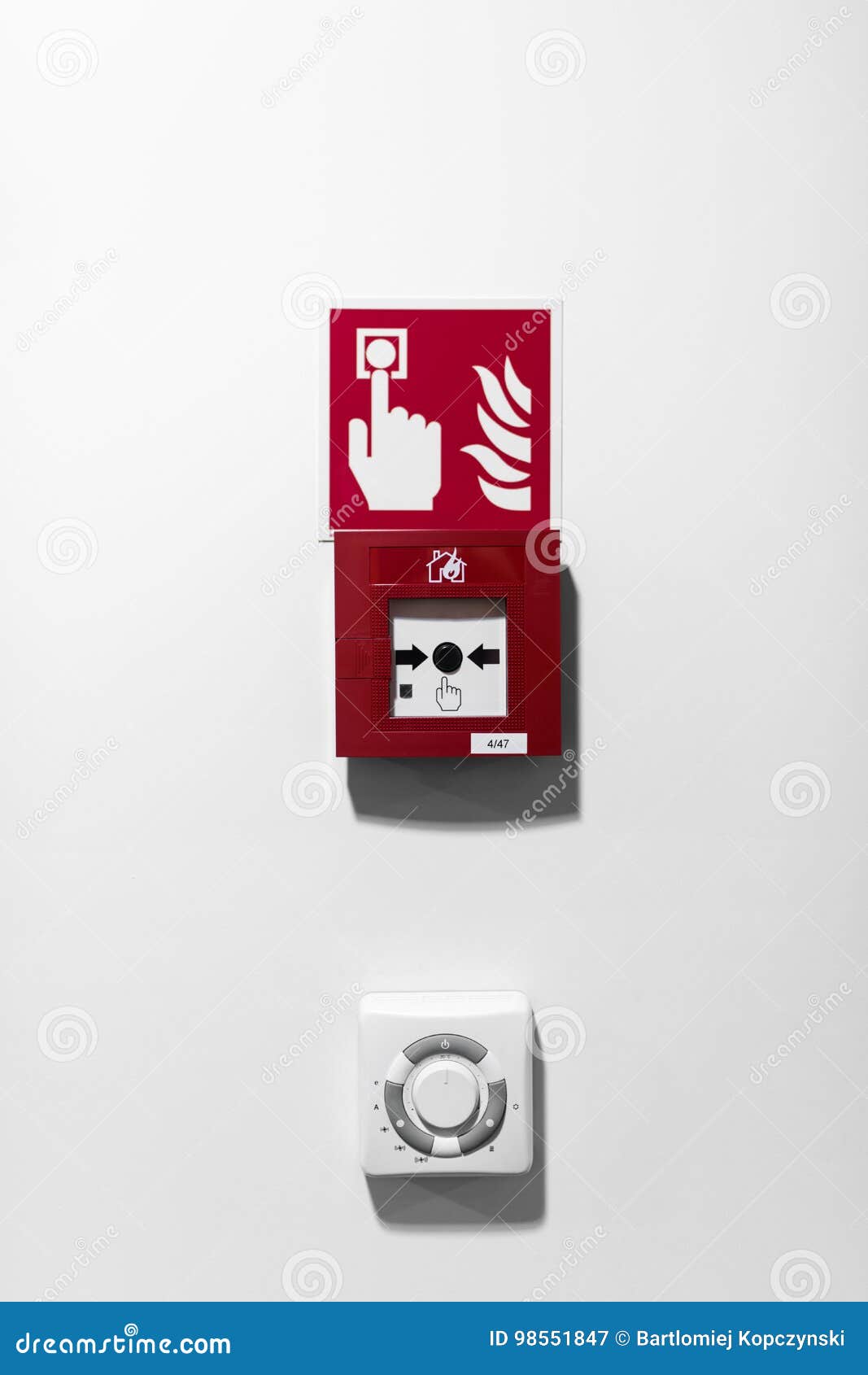 Red Fire alarm button stock image. Image of fire, strobe - 98551847