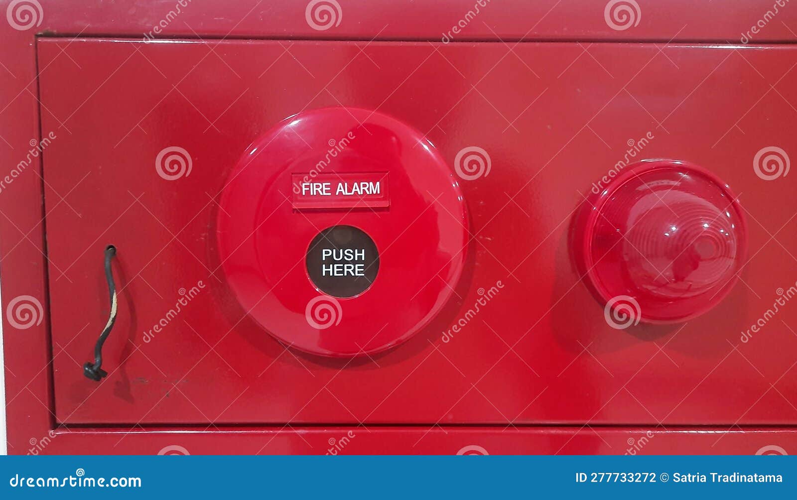Red Fire Alarm and Hydrant Set Stock Photo - Image of fire, prevention ...