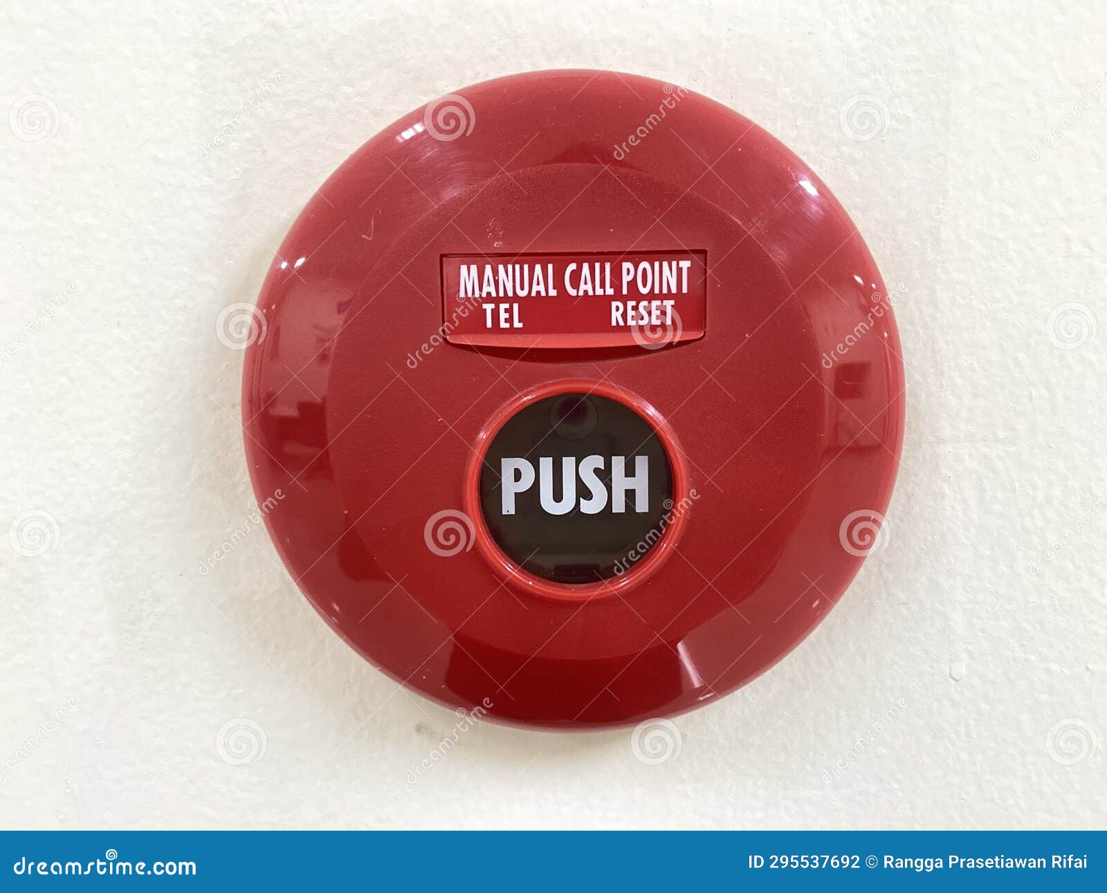 Red Fire Alarm Press and Turn on the Alarm Stock Photo - Image of ...