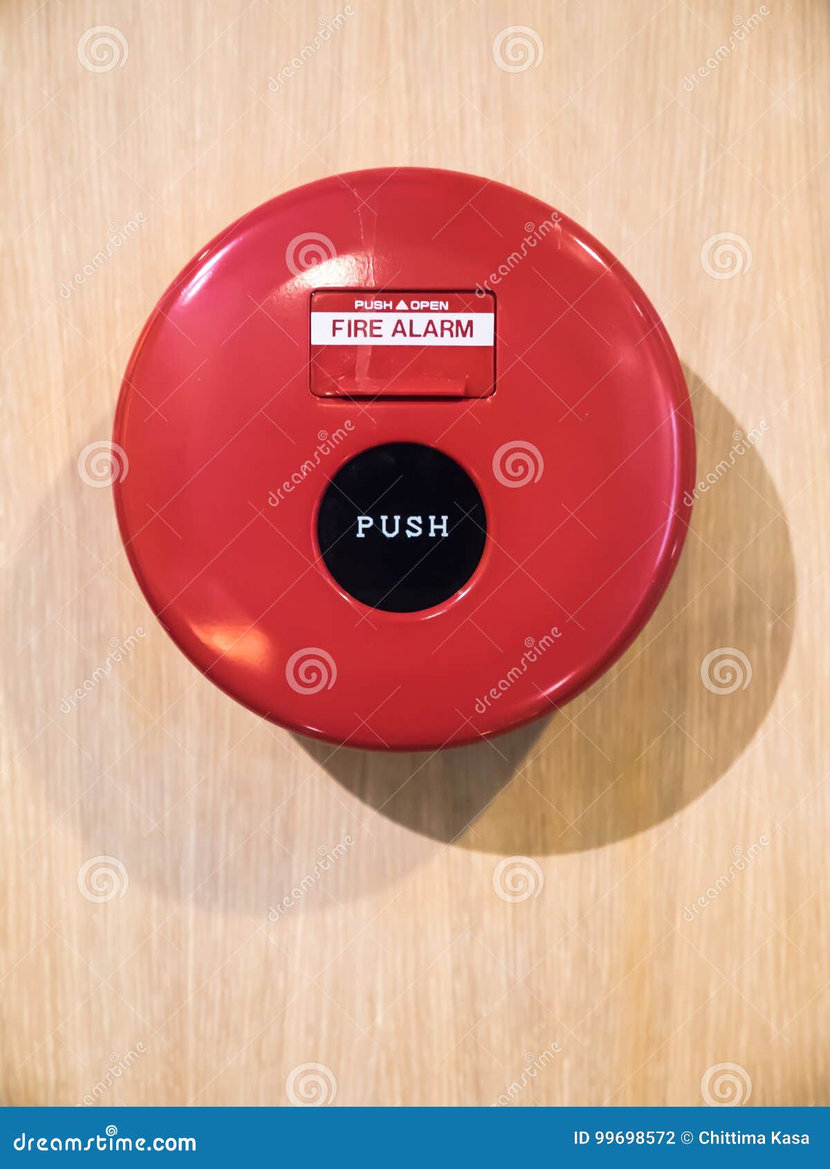 Red fire alarm stock photo. Image of system, alert, wall - 99698572