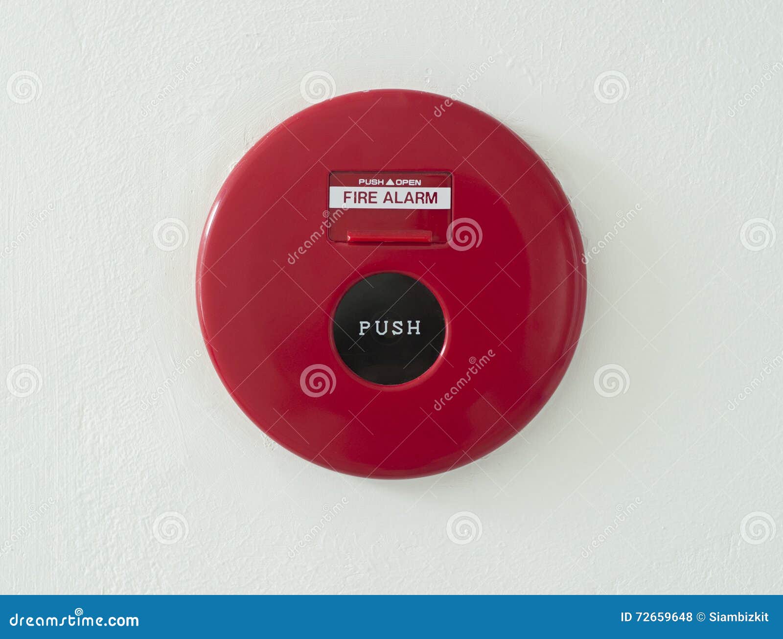 Red fire alarm stock photo. Image of industrial, industry - 72659648