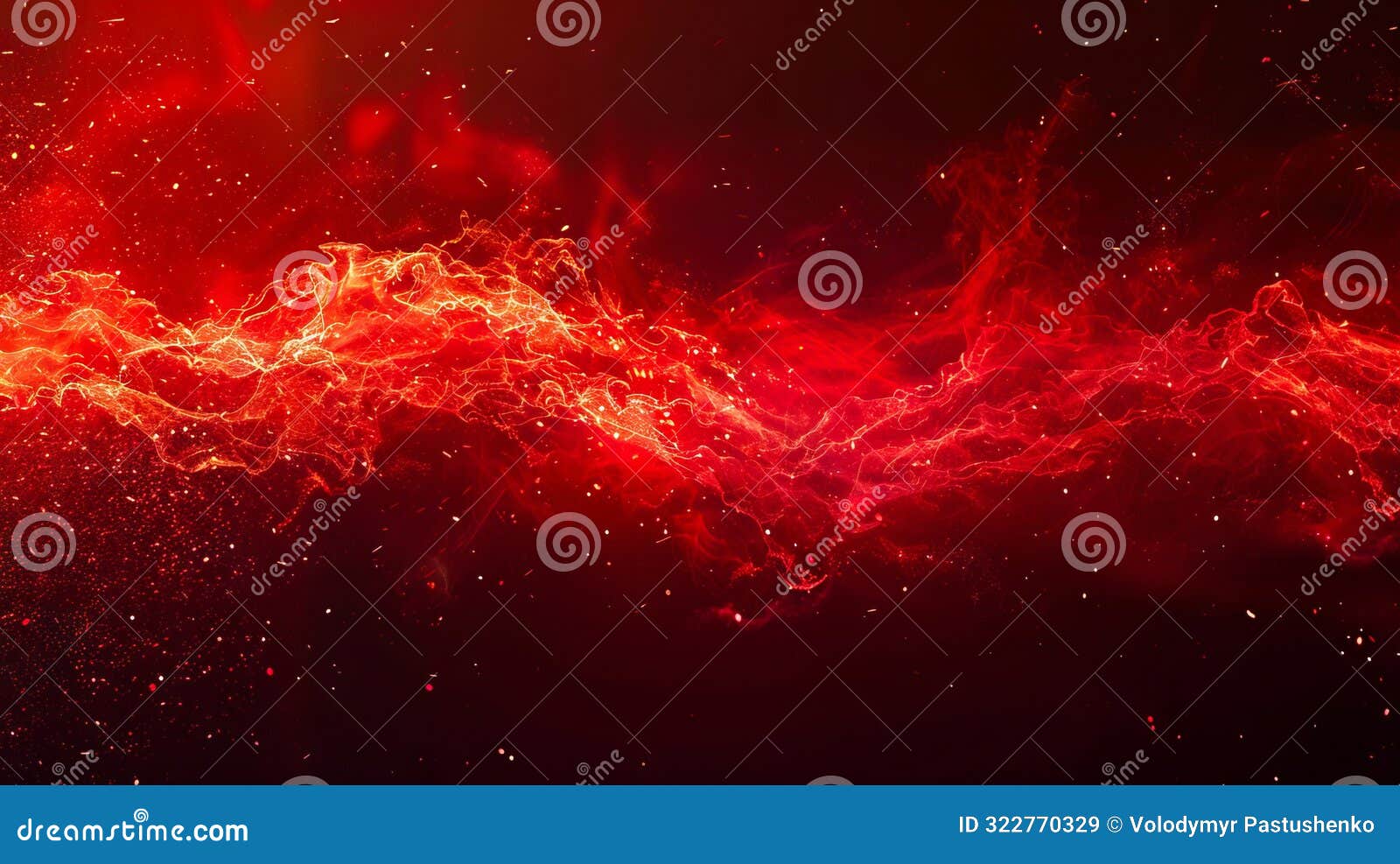 A Red Fire Background with Smoke and Sparks Stock Image - Image of ...