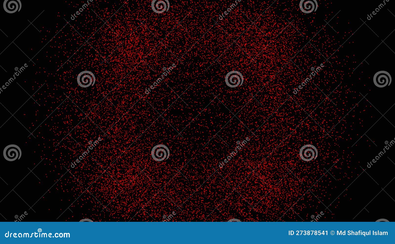 Red Fire Dots Isolated on Black Night Background. Explosion Fire ...