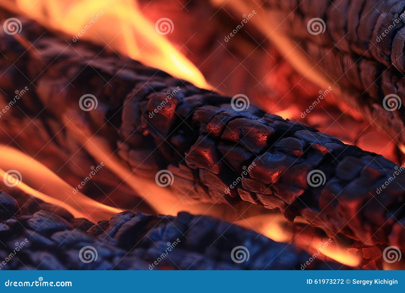 Red fire embers in bonfire stock photo. Image of barbecue - 61973272