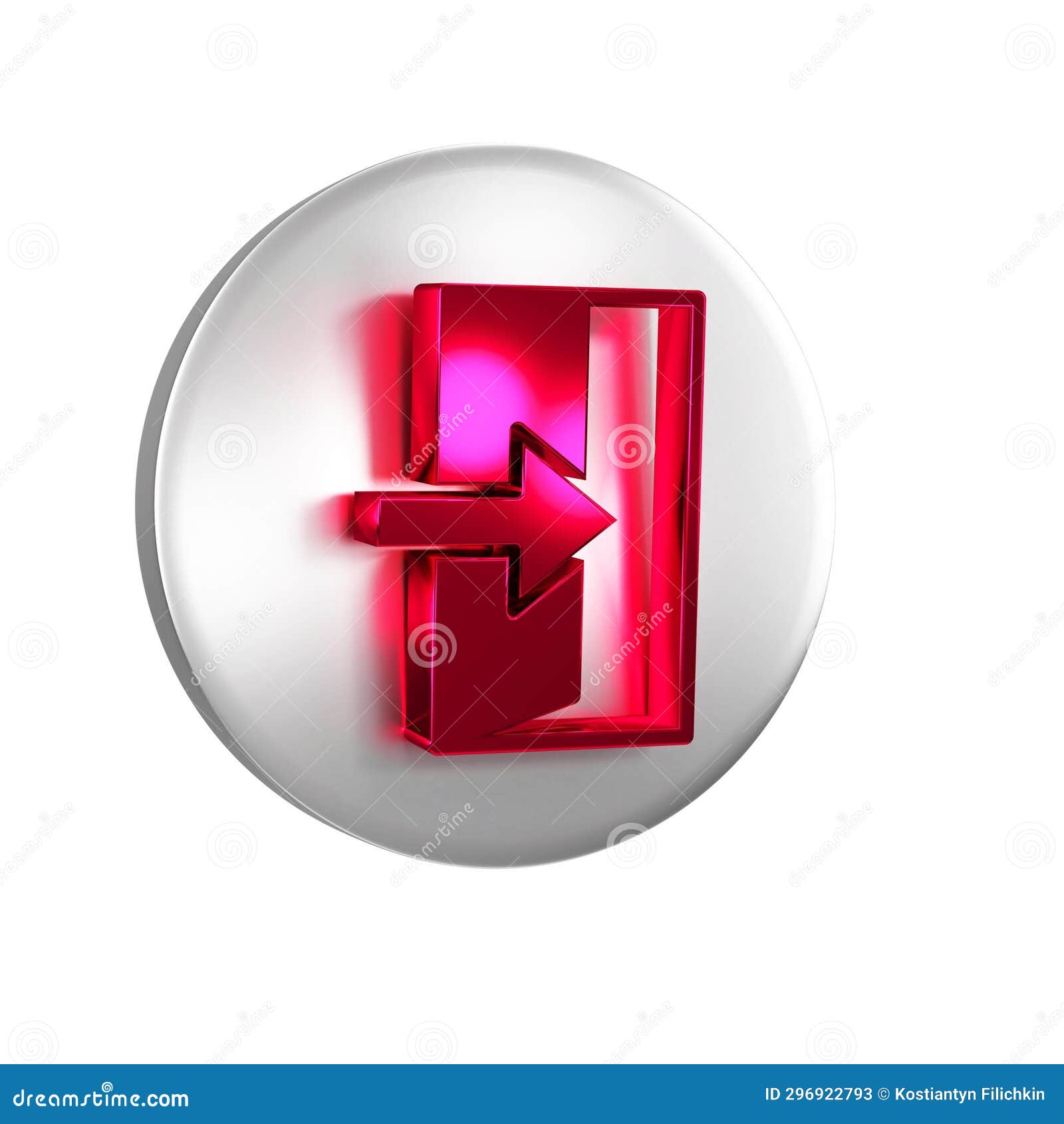 Red Fire Exit Icon Isolated on Transparent Background. Fire Emergency ...