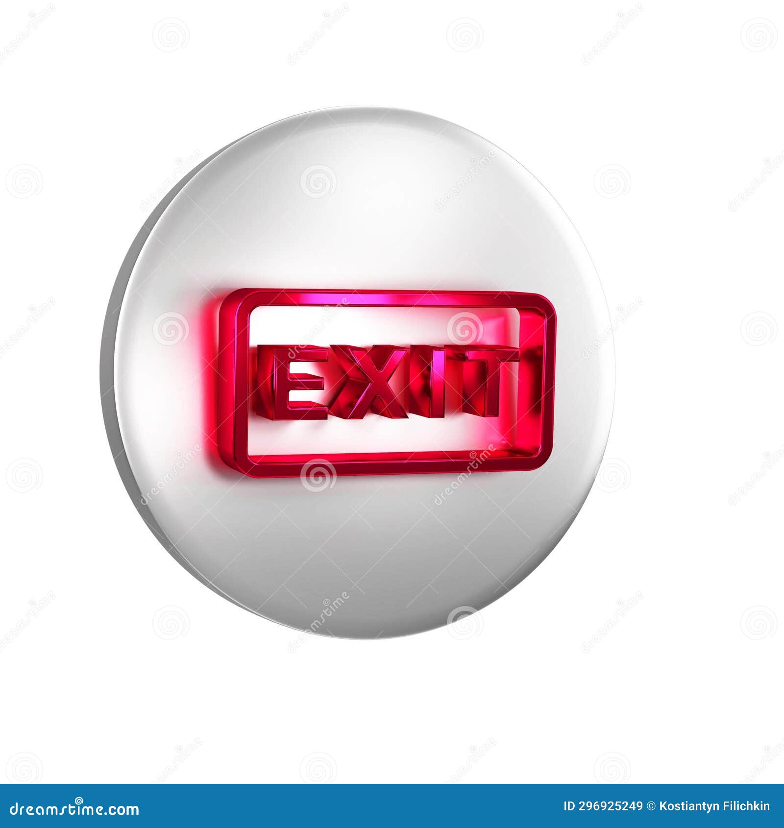 Red Fire Exit Icon Isolated on Transparent Background. Fire Emergency ...
