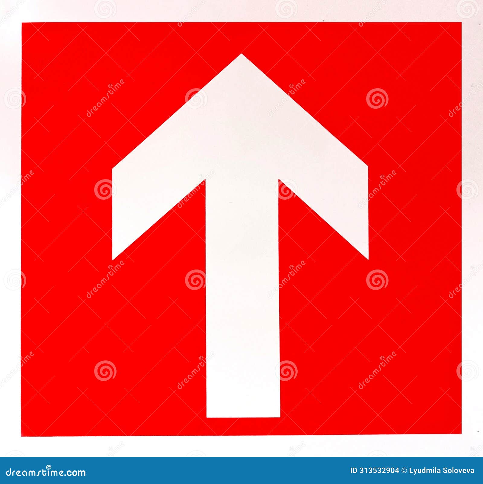 The Red Fire Exit Sign Indicates the Direction of Evacuation Stock ...