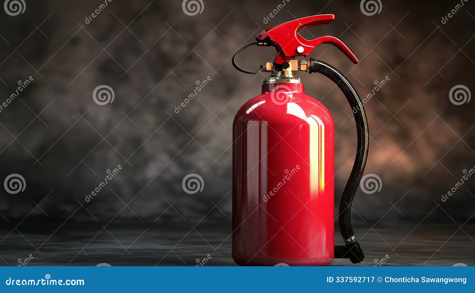 A Red Fire Extinguisher on a Dark Background, Symbolizing Safety and ...